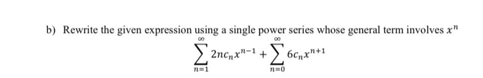 Solved b) ﻿Rewrite the given expression using a single power | Chegg.com