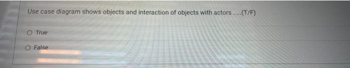 Solved Use case diagram shows objects and interaction of | Chegg.com