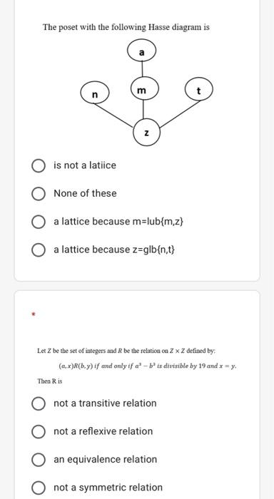 Solved discrete mathematics lab 2 questions only MCQ no need | Chegg.com