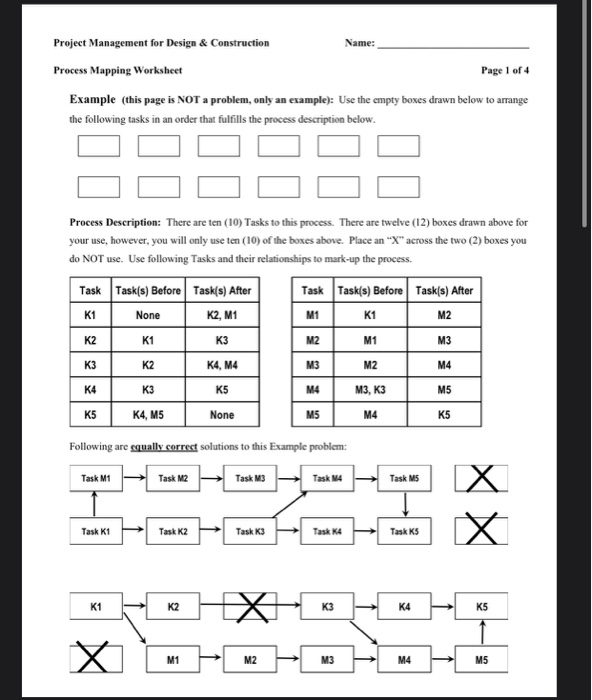 Solved Name: Project Management for Design & Construction | Chegg.com