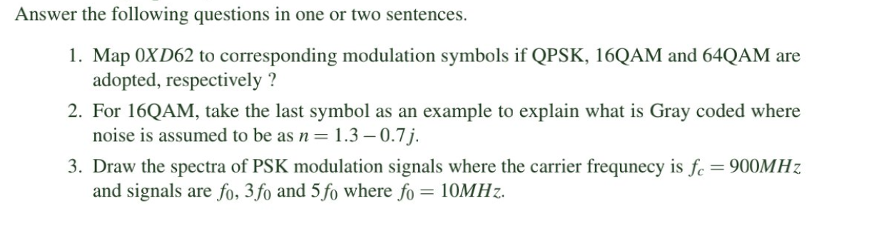 Answer the following questions in one or two | Chegg.com