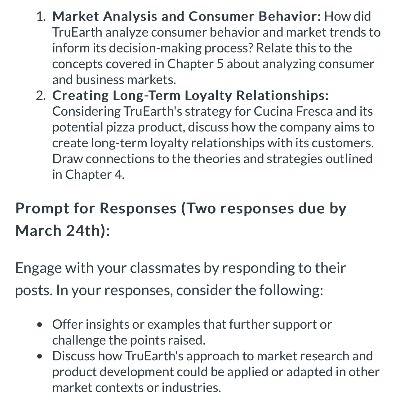 Solved Market Analysis and Consumer Behavior: How did | Chegg.com