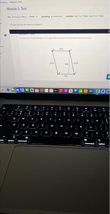 Solved Masoes usales. Tert Module 5: Test 0 | Chegg.com