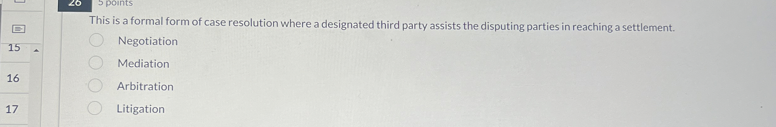 Solved This is a formal form of case resolution where a | Chegg.com