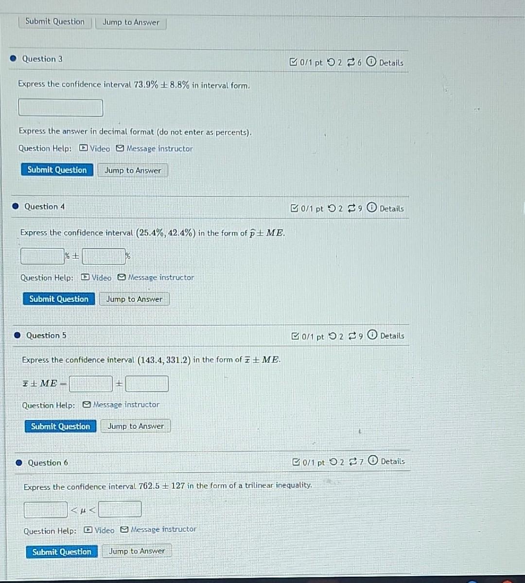 Solved Submit Question Question 3 匹0/1 pt ⋃2⇄6 (1) Details | Chegg.com