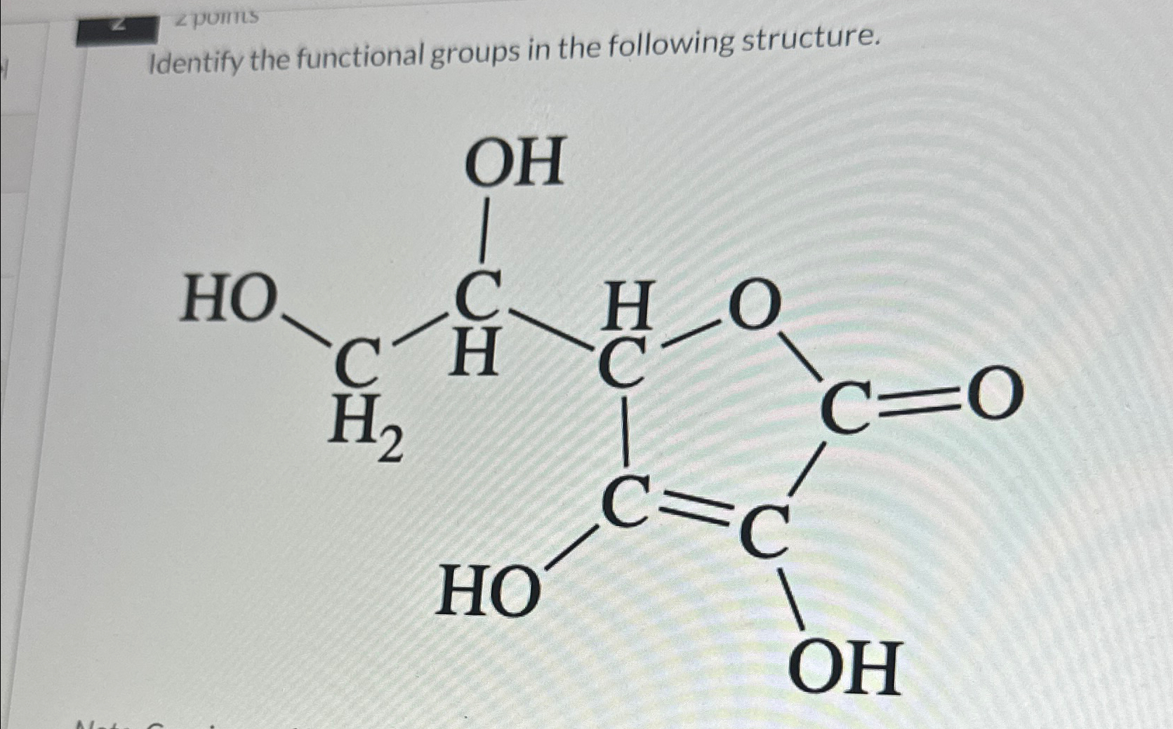 Solved identify the functional groups in the following | Chegg.com
