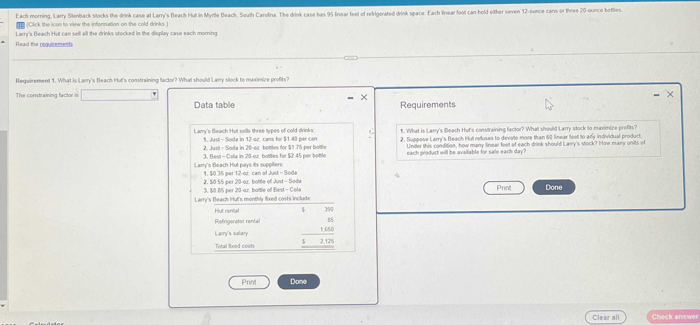 Solved (Click the icon to view the information on the cold | Chegg.com