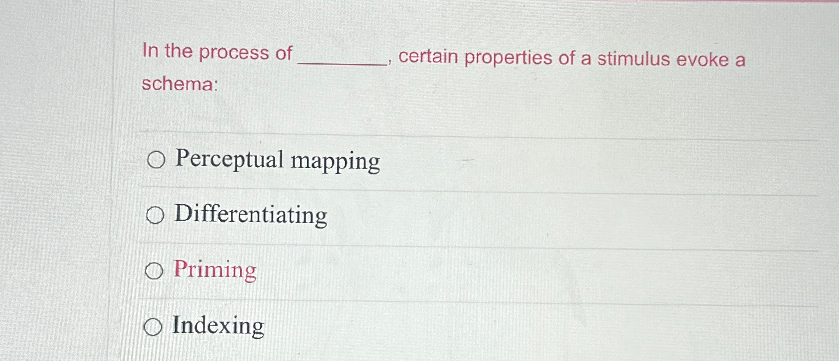 Solved In the process of certain properties of a stimulus | Chegg.com