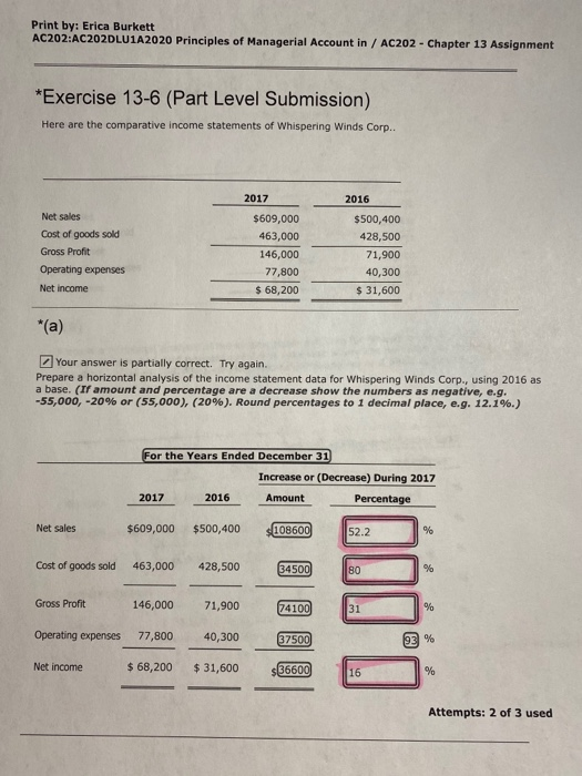 Solved Print by: Erica Burkett AC202:AC202DLU1A2020 | Chegg.com