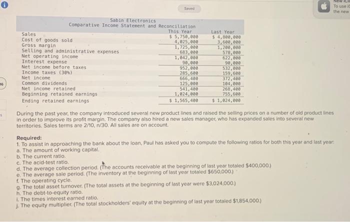 Solved Problem 16-18 (Algo) Common-Size Statements and | Chegg.com