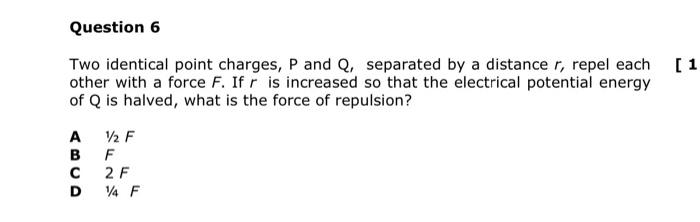 Solved Two identical point charges, P and Q, separated by a | Chegg.com