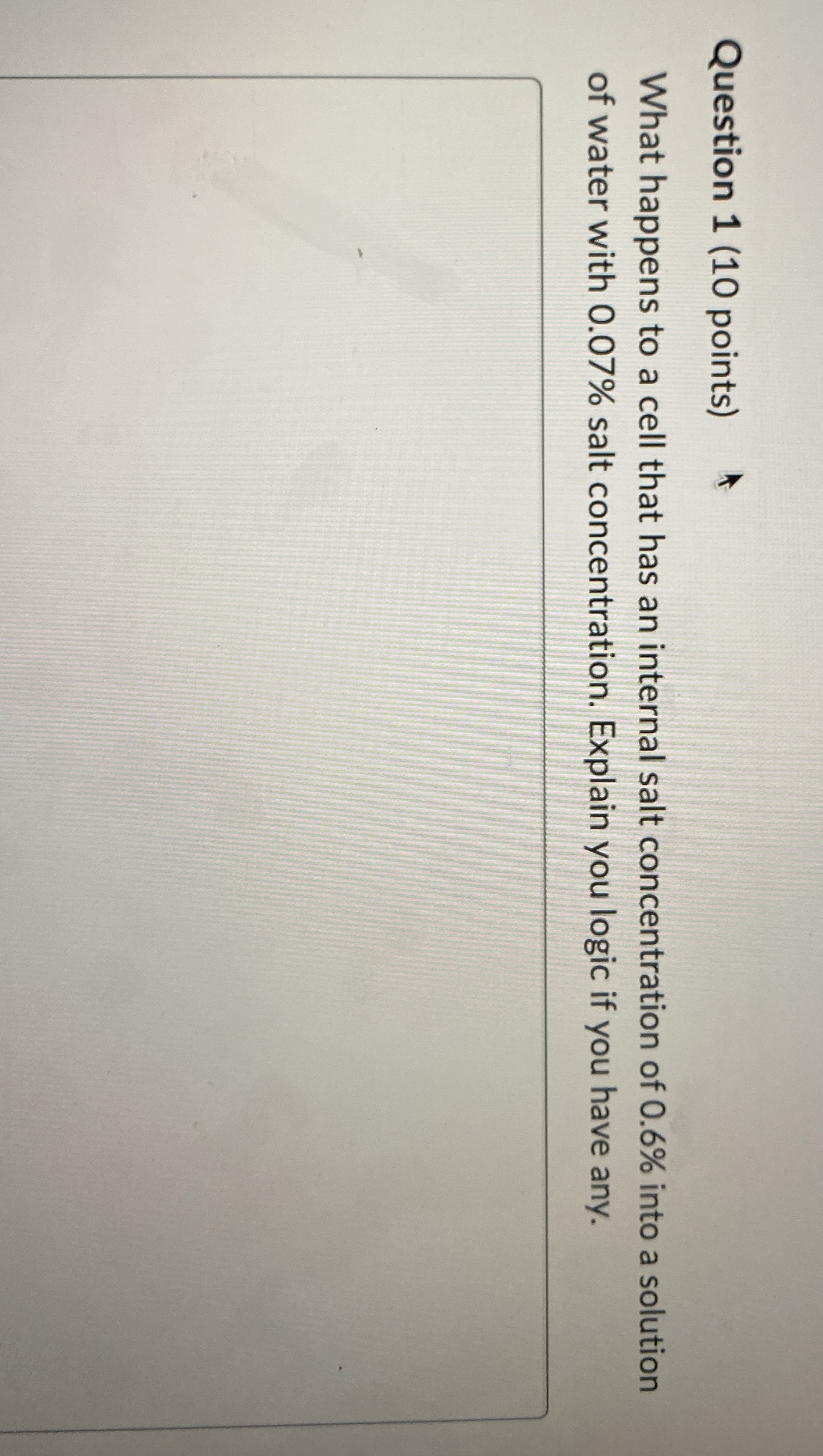 Solved Question 1 (10 ﻿points)What happens to a cell that | Chegg.com