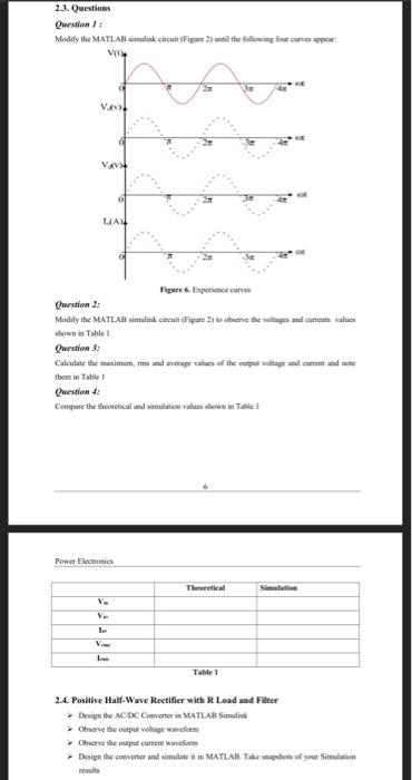 Figure 2. MATLAB Simulink Circuit of Half Wave | Chegg.com