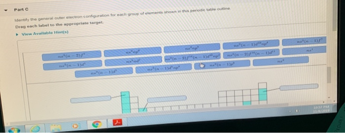 Solved Identify the general outer electron configuration for | Chegg.com