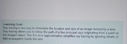 Solved Learning Goal:Ray tracing is one way to determine the | Chegg.com