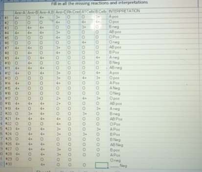 Solved Fill in all the missing reactions and interpretations | Chegg.com