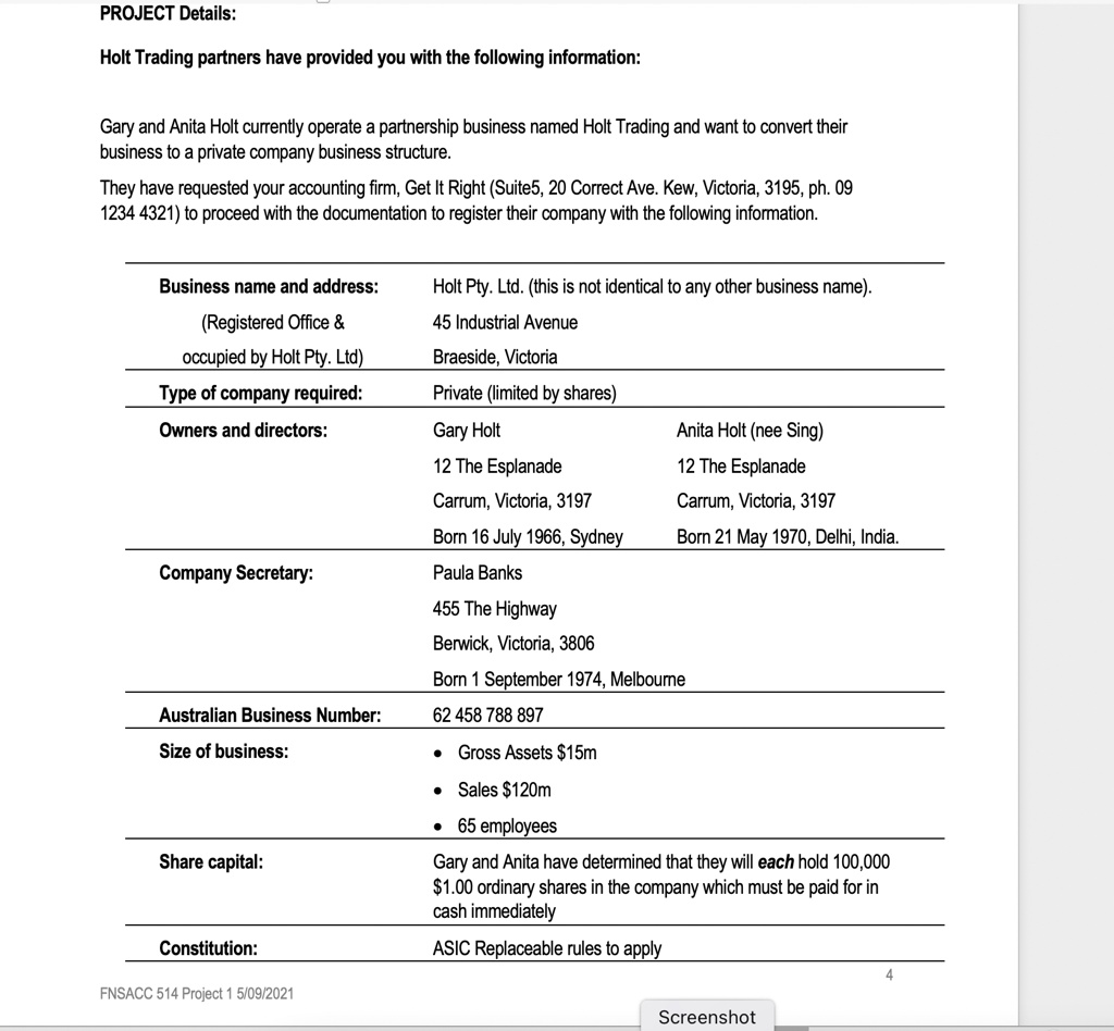 Solved PROJECT Details:Holt Trading partners have provided | Chegg.com