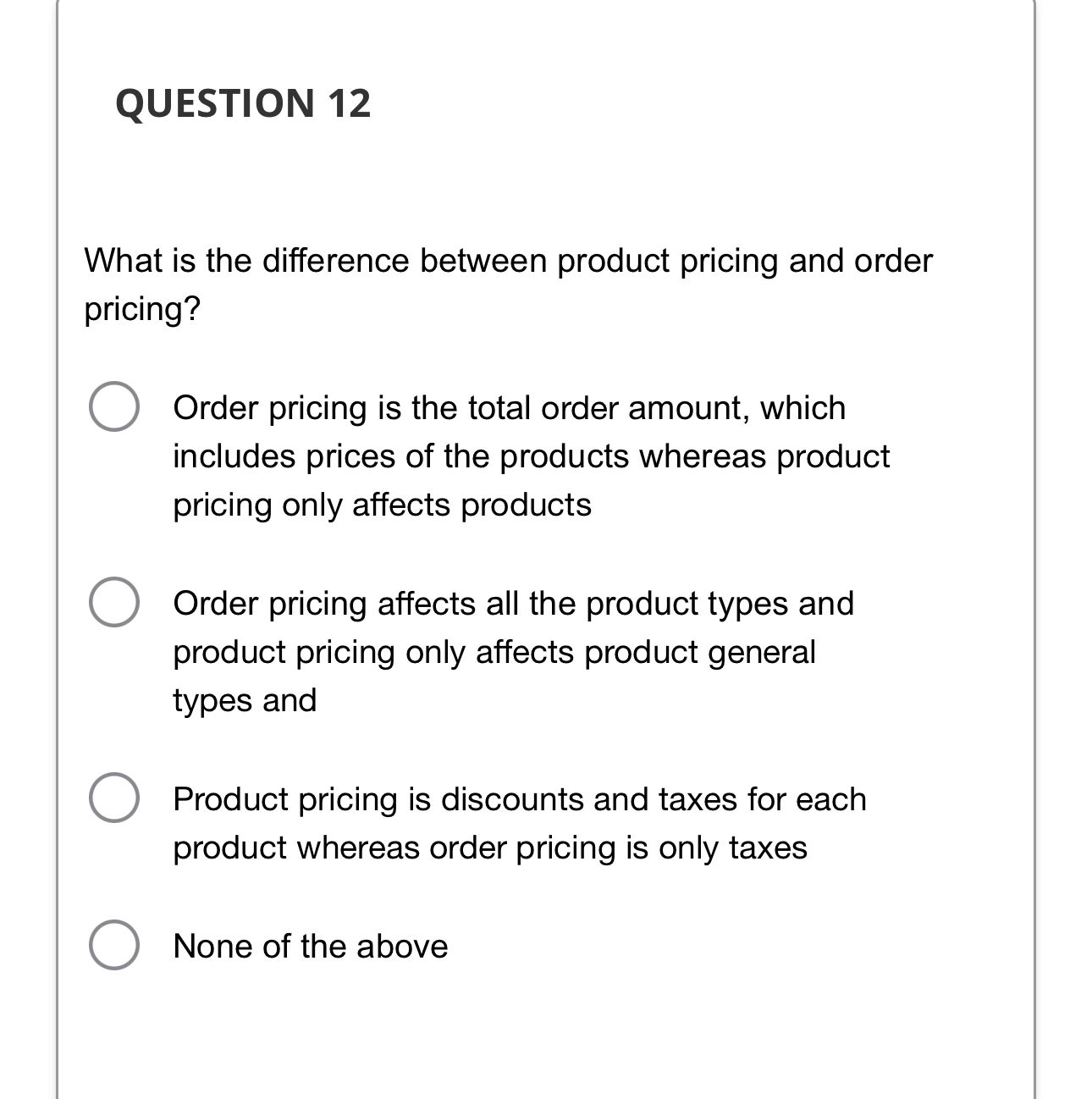 Solved QUESTION 12What is the difference between product | Chegg.com
