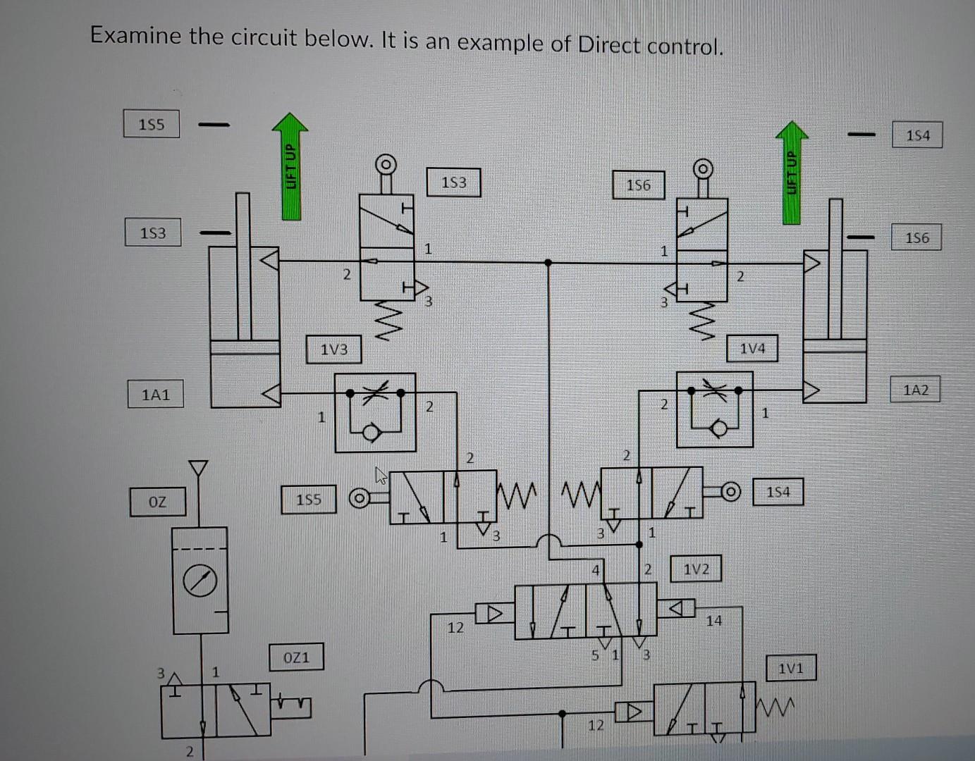 Solved Examine the circuit below. It is an example of Direct | Chegg.com