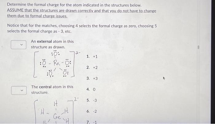 Solved Determine the formal charge for the atom indicated in | Chegg.com