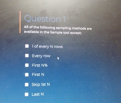 Solved Question 1All of the following sampling methods are | Chegg.com