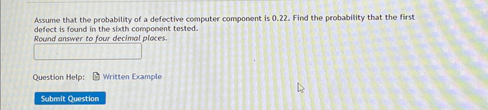 Solved Assume that the probability of a defective computer | Chegg.com