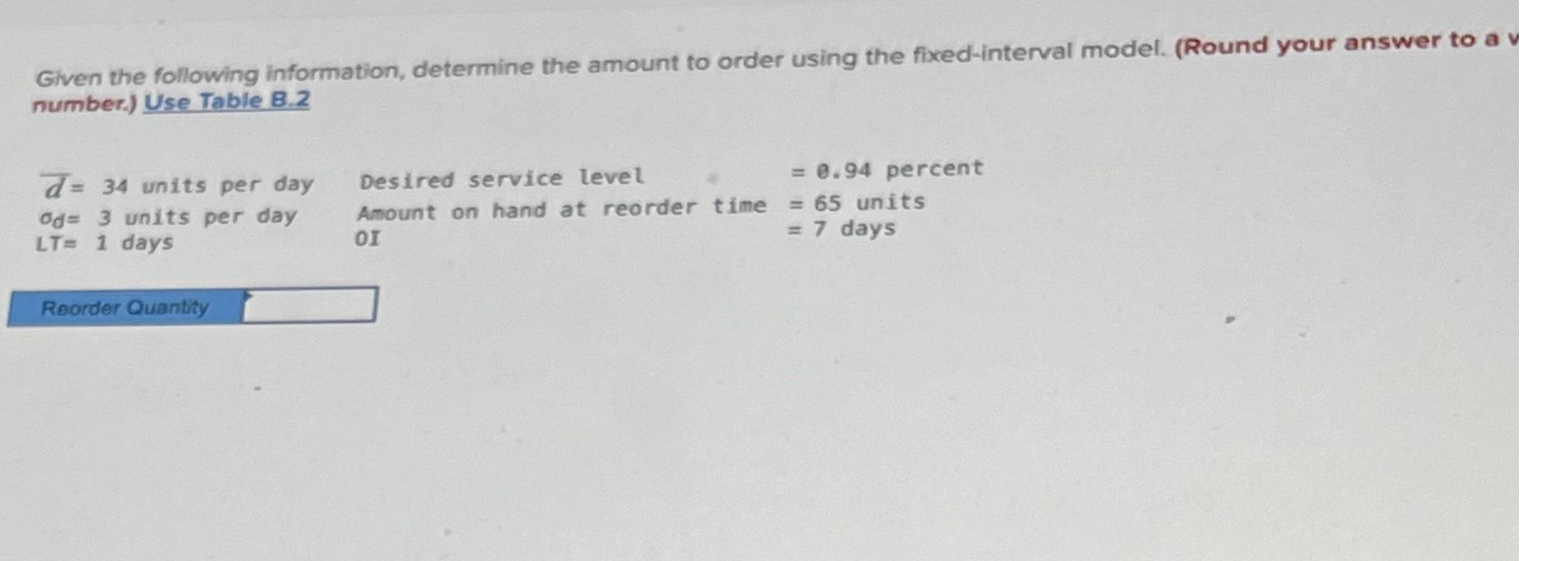 Solved Given the following information, determine the amount | Chegg.com
