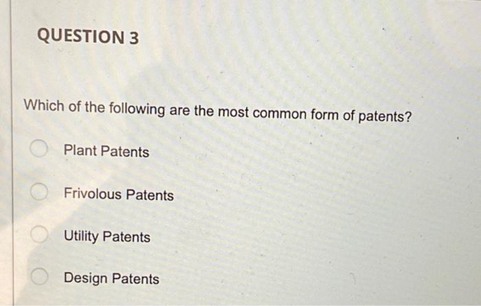 Solved Which of the following are the most common form of | Chegg.com