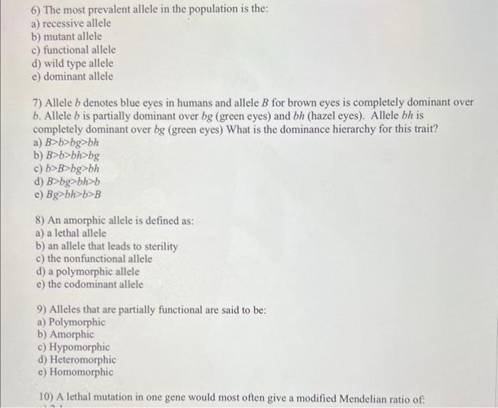 Solved 1. Multiple Choice ( 3 points each; 54 points | Chegg.com