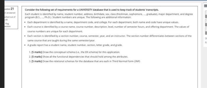 Solved solve all parts please list the functional dependency | Chegg.com