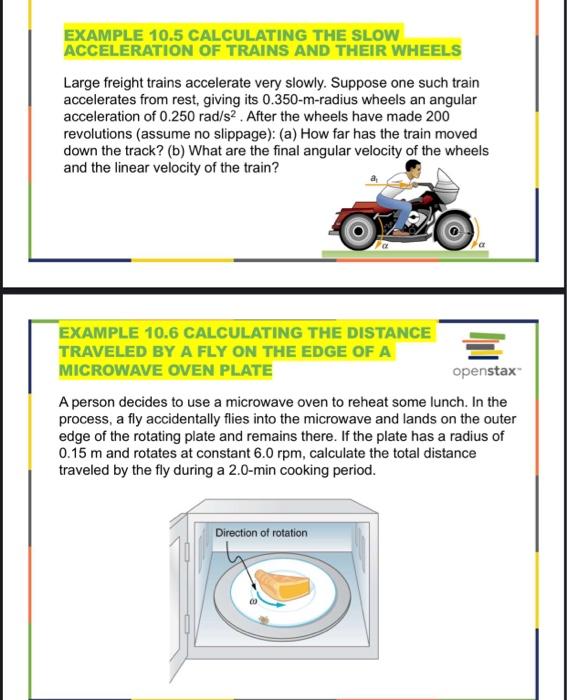 Solved EXAMPLE 10.5 CALCULATING THE SLOW ACCELERATION OF | Chegg.com