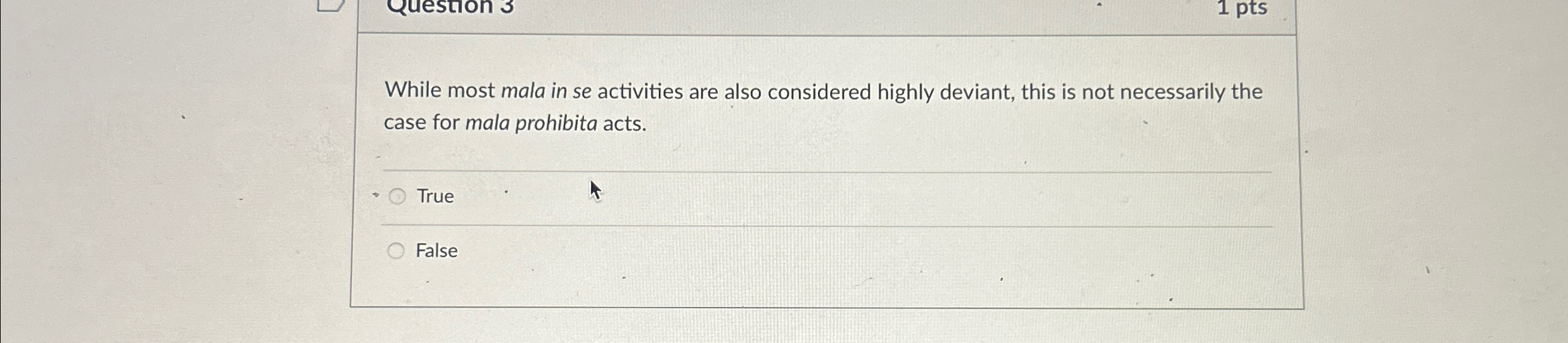 Solved While most mala in se activities are also considered | Chegg.com