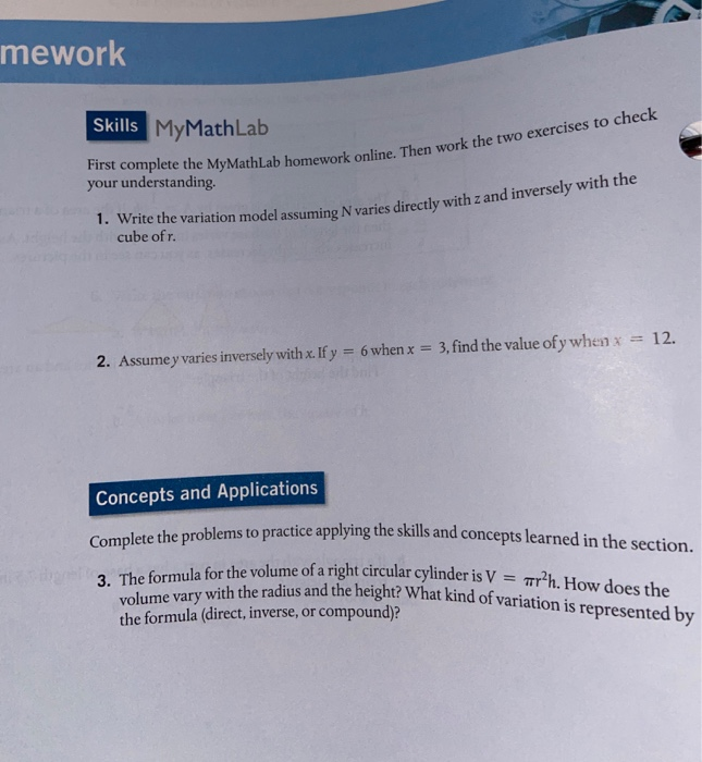 Solved mework First complete the MyMathLab homework online. | Chegg.com