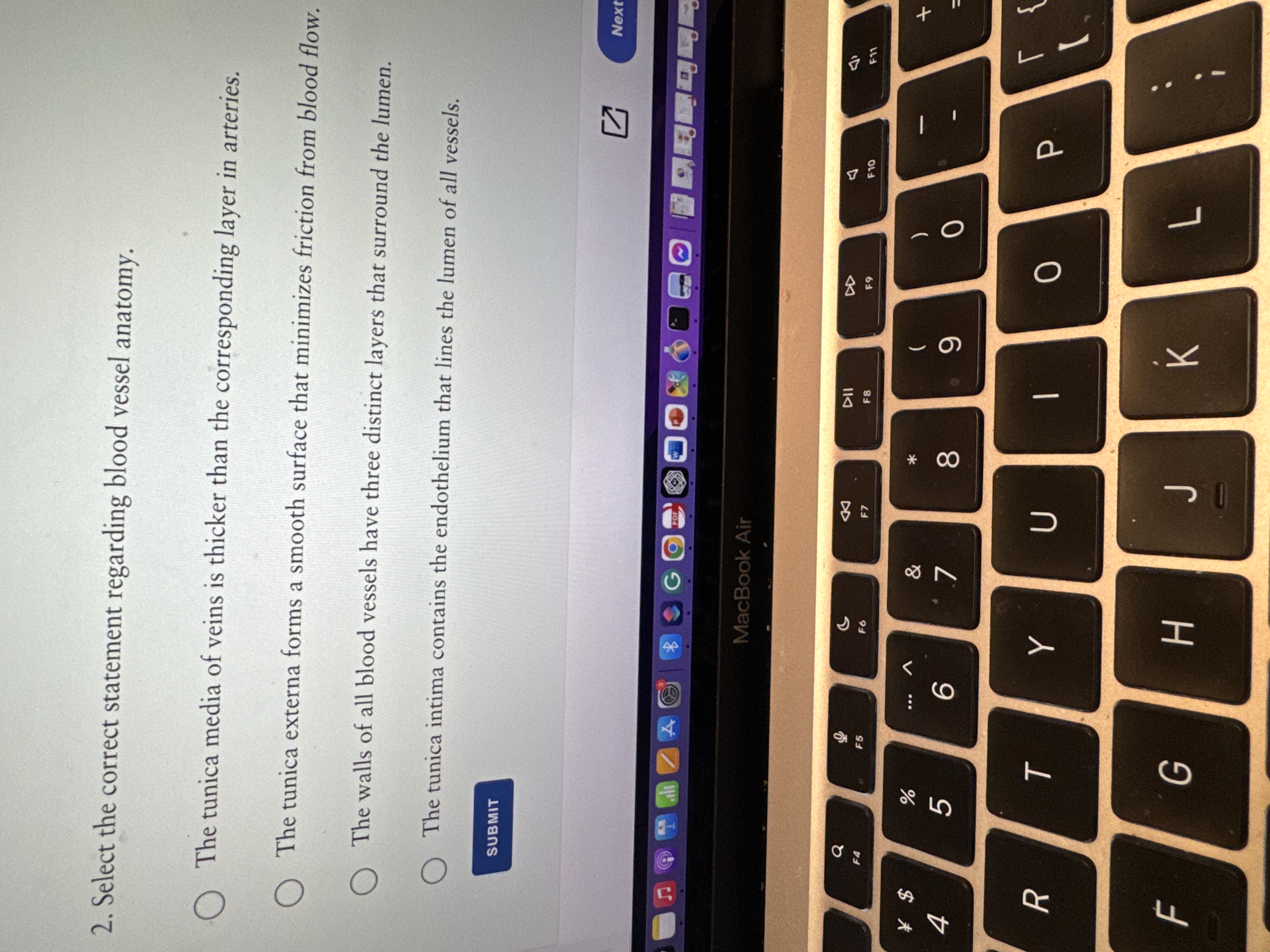 Solved 2. ﻿Select the correct statement regarding blood | Chegg.com
