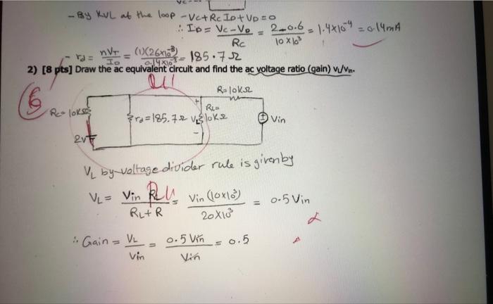 Solved Problem 2[16pts) In the circuit shown in Fig. 2 | Chegg.com