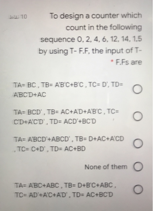 Solved To design a counter which count in the following | Chegg.com