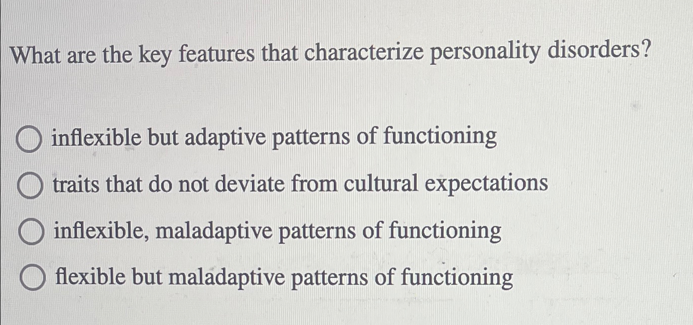 Solved What are the key features that characterize | Chegg.com