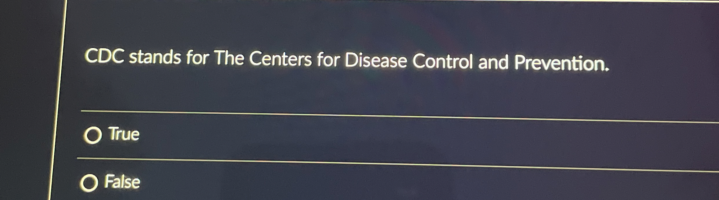 Solved CDC stands for The Centers for Disease Control and | Chegg.com