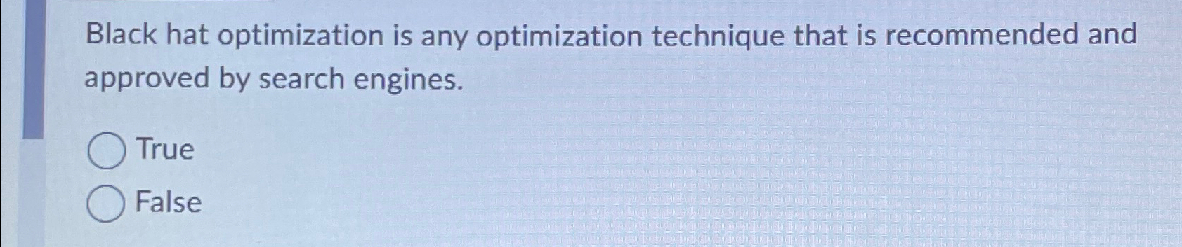 Solved Black hat optimization is any optimization technique | Chegg.com