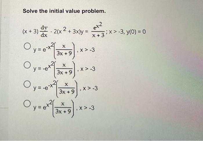 Solved Solve the initial value problem. | Chegg.com