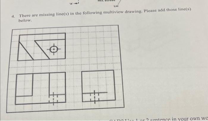 Solved 4. There are missing line(s) in the following | Chegg.com