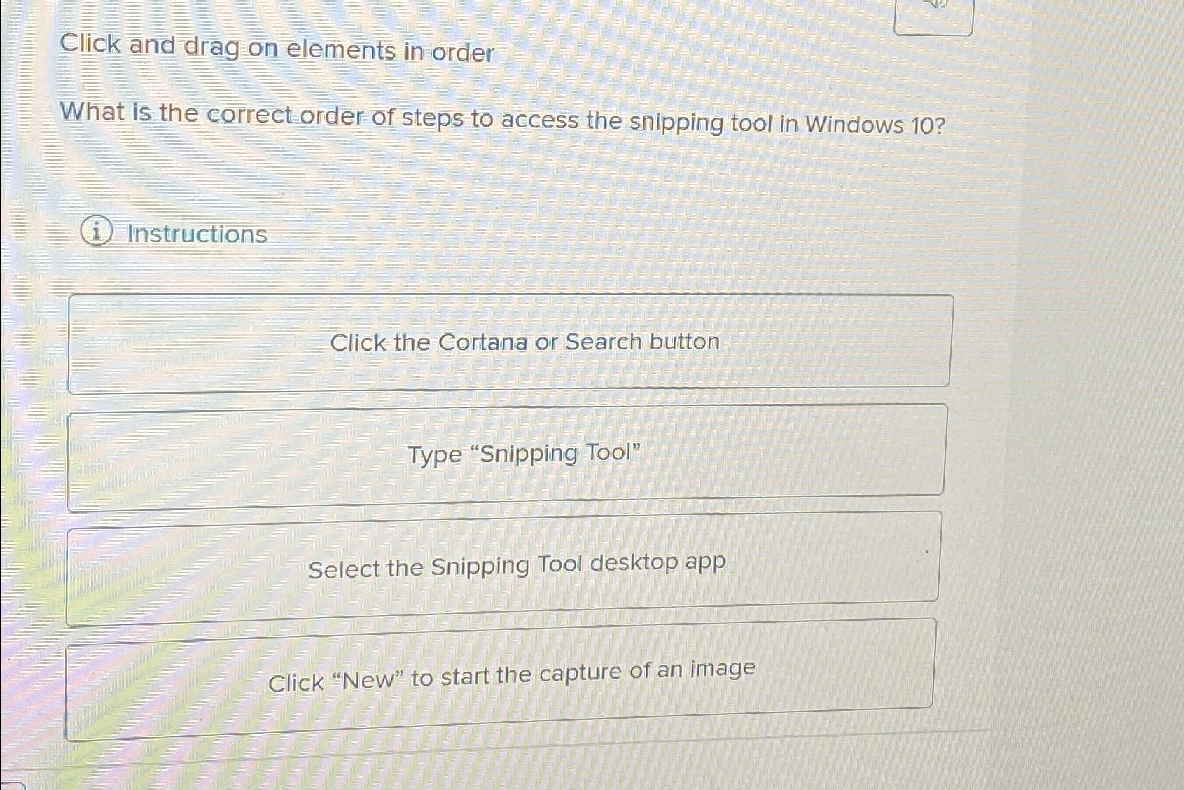 Solved Click and drag on elements in orderWhat is the | Chegg.com