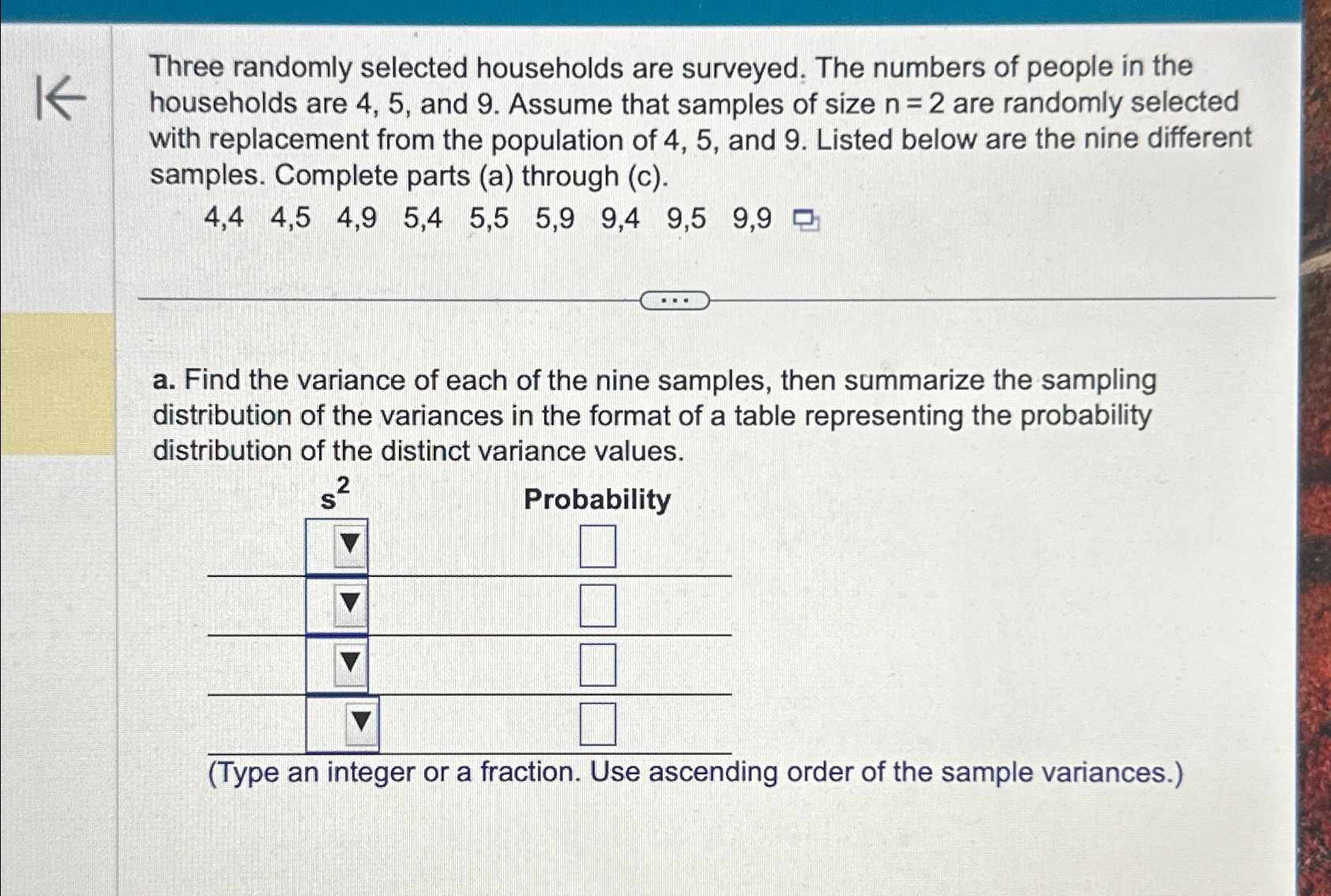 Solved Three randomly selected households are surveyed. The | Chegg.com