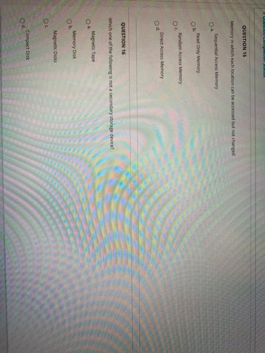 Solved QUESTION 11 A specifier that says how to interpret | Chegg.com