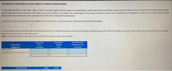Solved Identifying and Recerding Customer Option for | Chegg.com