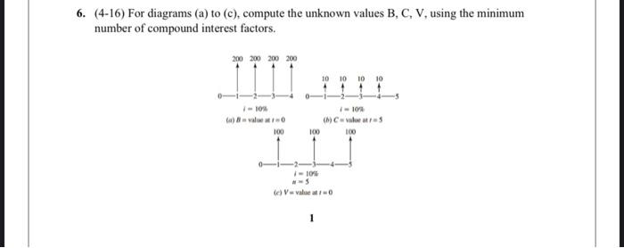 Solved 6. (4-16) For diagrams (a) to (c), compute the | Chegg.com