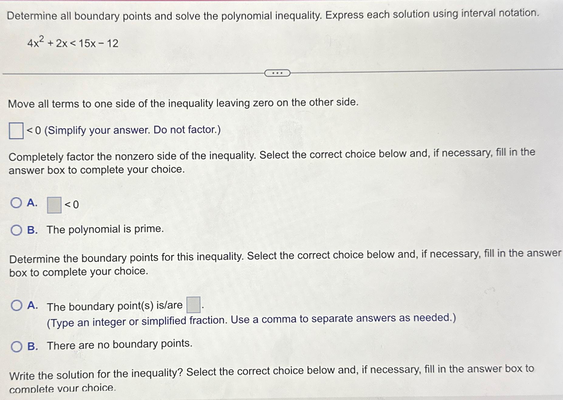 Solved Determine all boundary points and solve the | Chegg.com