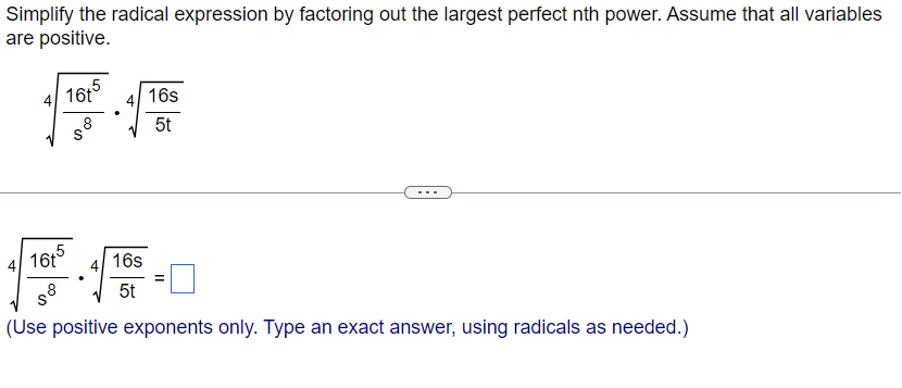Solved Simplify the radical expression by factoring out the | Chegg.com