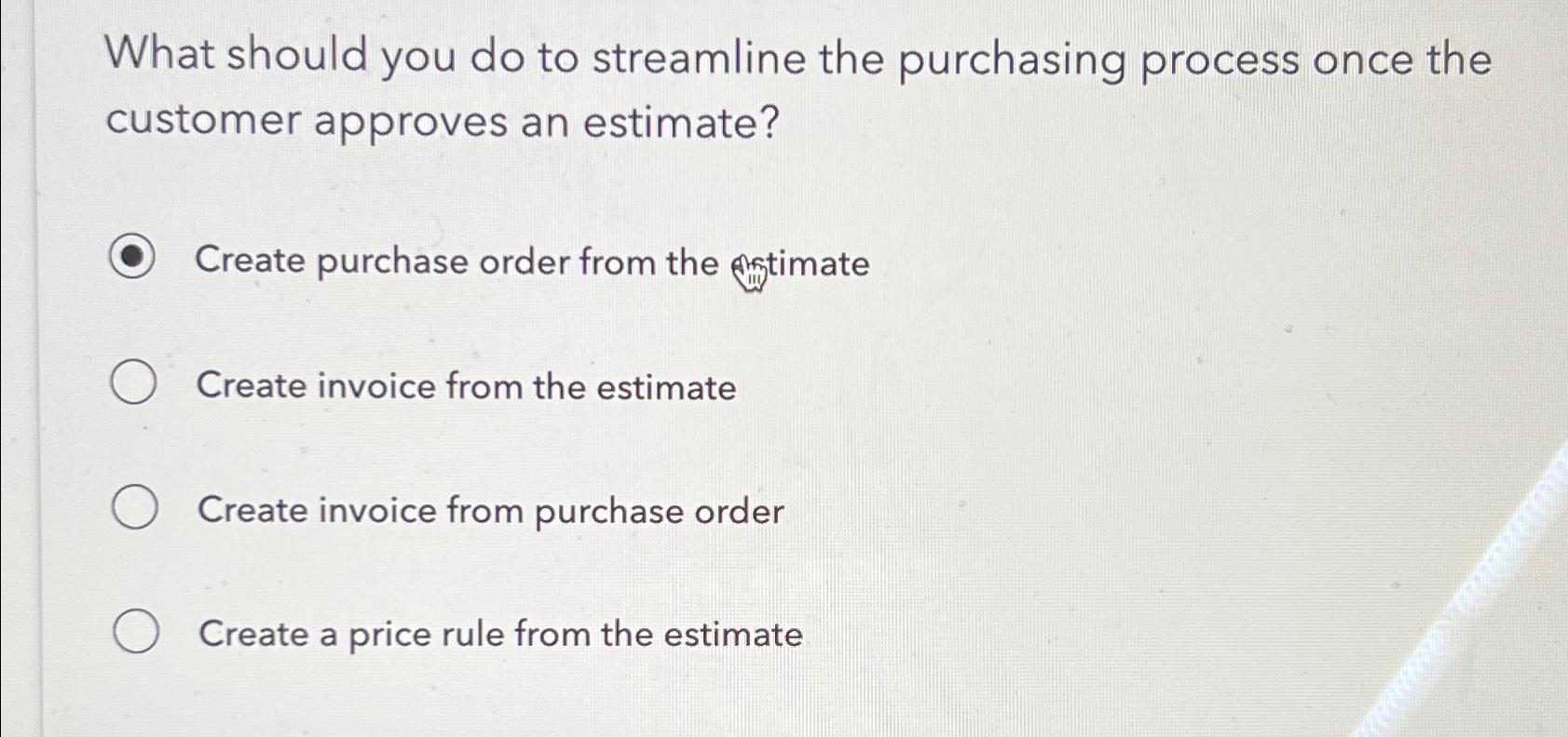 Solved What should you do to streamline the purchasing | Chegg.com
