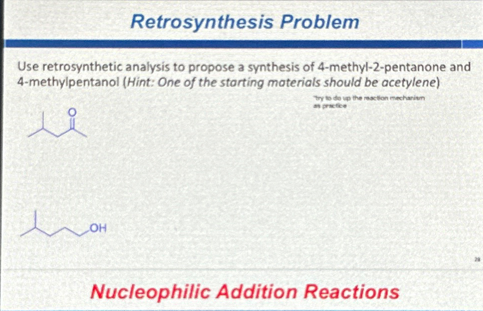 Solved Retrosynthesis ProblemUse retrosynthetic analysis to | Chegg.com